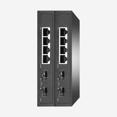 Unmanaged Dumb Switch With 4 PoE RJ45 Ports 2 Gigabit SFP Ports External Power Supply