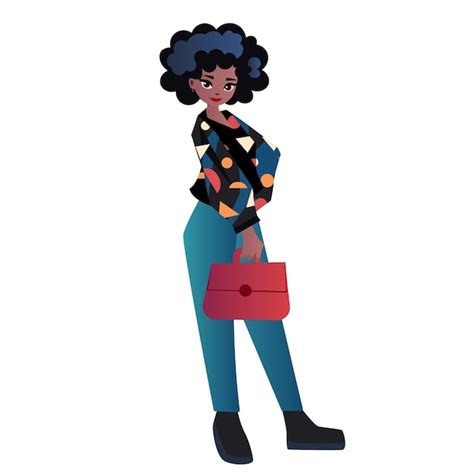 Premium Vector A Vector Illustration Of A Confident Businesswoman