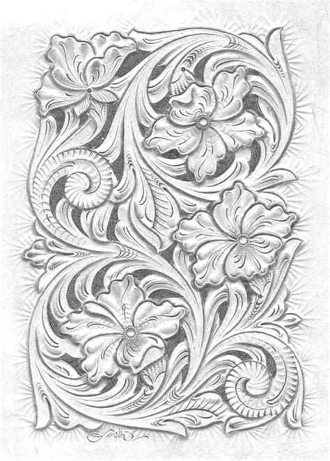 Beginner Free Printable Leather Tooling Patterns Printable Calendars
