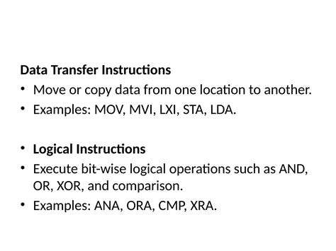 Instruction Set And Programming With 8085 Pptx
