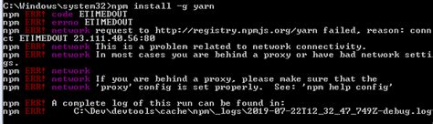 Nodejs Npm Install Global Command Proxy Issue Stack Overflow