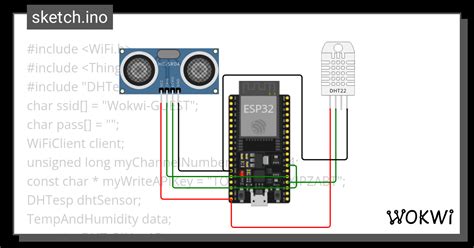 Temperature Humidity Distance Wokwi Esp32 Stm32 Arduino Simulator