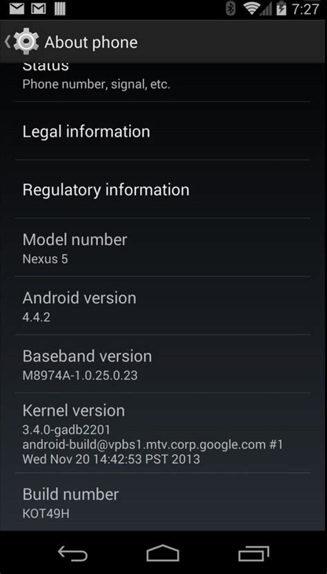 New Android 442 Kot49h Kitkat Update Arrives For Nexus 5 How To