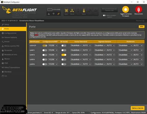 Configurare Betaflight 4 4 X Rhobby Fpv
