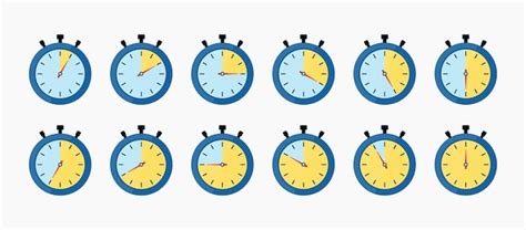 Temporizador Ilustra O Vetorial De Contagem Regressiva Do Cron Metro Vetor Premium