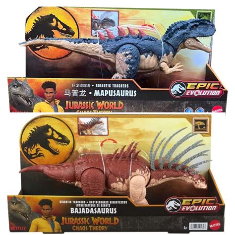 Jurassic World Gigantic Trackers Bajadasaurus Dinosaur Mapusaurus