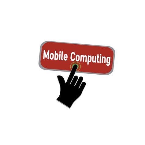 premium vector mobile computing keythe hand presses the button to buy