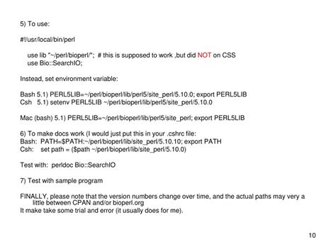 Ppt Bioperl Powerpoint Presentation Free Download Id 1716676