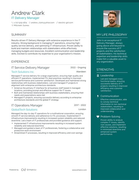 3 Successful It Delivery Manager Resume Examples And Writing Tips For 2024