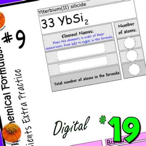 Counting Atoms Digital Interactive Subscripts Coefficients Practice 19