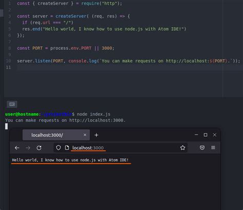 How To Use Nodejs With Atom Ide Step By Step Golinuxcloud
