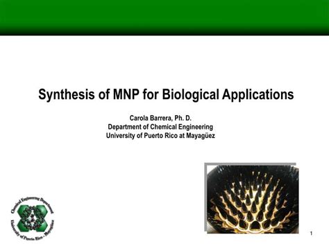 Ppt Synthesis Of Mnp For Biological Applications Powerpoint