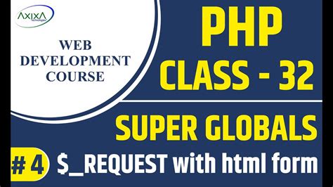 Request Super Global Variable With Html Form In Php Tutorial Youtube