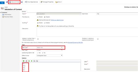 filter salutation in microsoft dynamics crm systutorials