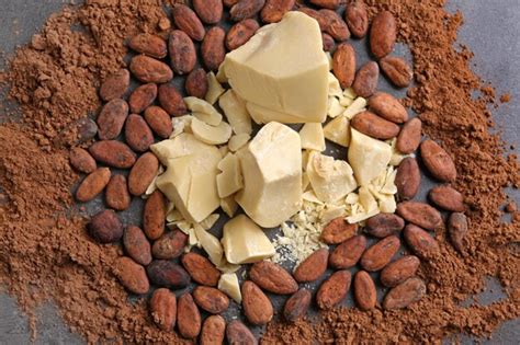 Premium Photo Composition With Aromatic Cocoa Butter On Table Premium Photo Composition With Aromatic Cocoa Butter On Table