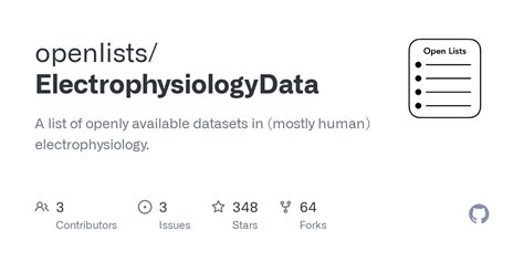 Github Openlistselectrophysiologydata A List Of Openly Available