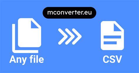 Batch Convert To Csv Online • Mconverter