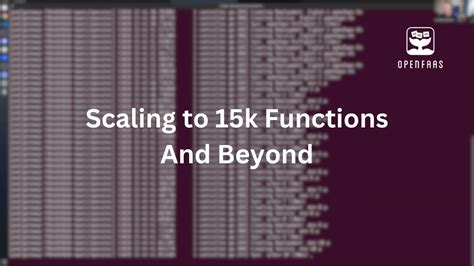 Scaling To 15k Openfaas Functions With Introduction Youtube
