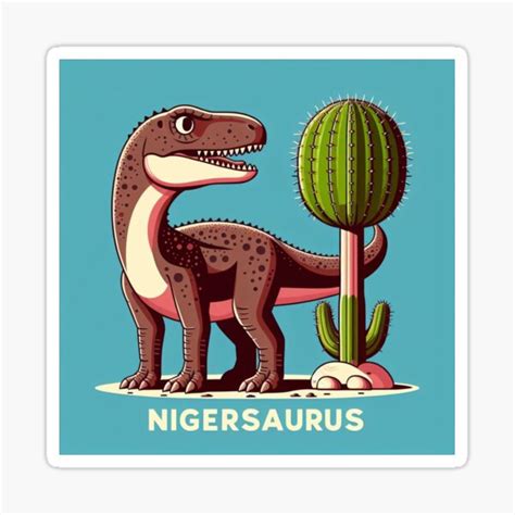 Nigersaurus Sticker For Sale By Designowner Redbubble Nigersaurus Sticker For Sale By Designowner Redbubble