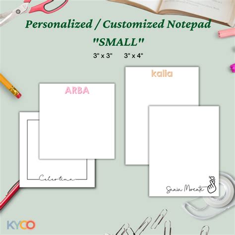 Kyco Customized Personalized Notepad Memopad Small Lazada Ph