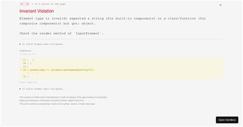 Ant Design Render Error Codesandbox