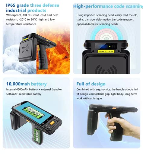 Uhf Android Pda Device Handheld Barcode Scanner For Inventory Data Terminal Supplier China