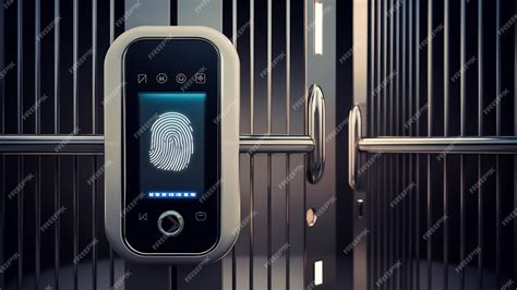 Fingerprint Scan Provides Access With Biometrics Identification Technology Security Premium Ai