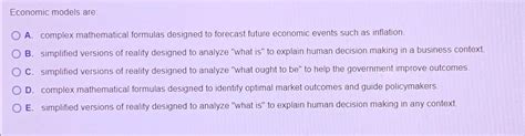 Solved Economic Models Area complex Mathematical Formulas Solved Economic Models Area complex Mathematical Formulas