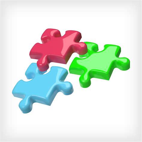 Business Concept Realistic Puzzle 3d Vector Icon 14712766 Vector Art