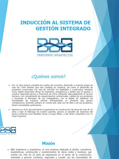 Induccion Al Sistema De Gestion Integrado Pdf Economias Business