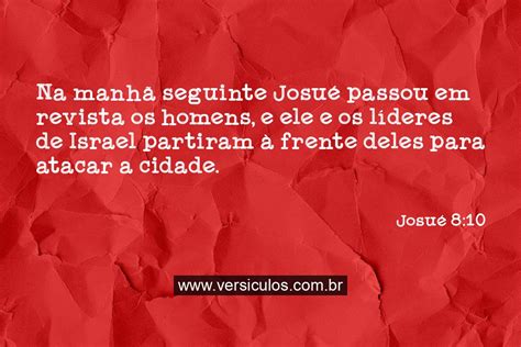 Explicação E Significado Josué 810 Arc Estudo Bíblico