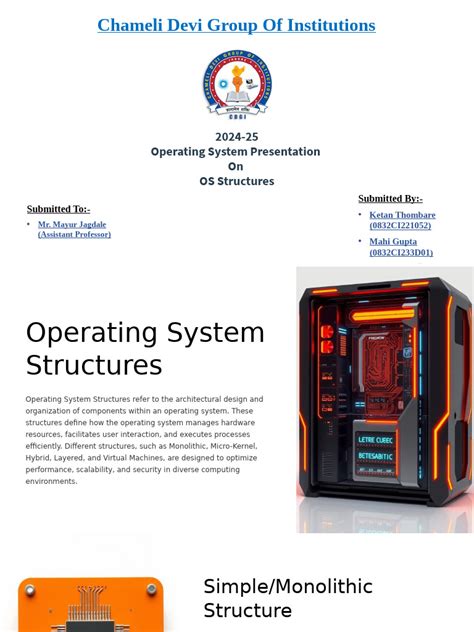 OS Presentation | PDF | Operating System | Kernel (Operating System)
