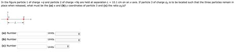 Solved In The Figure Particle 1 Of Charge 9 And Particle 2 Chegg Com