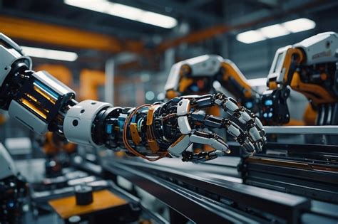 Smart Manufacturing Robotics Premium Ai Generated Image