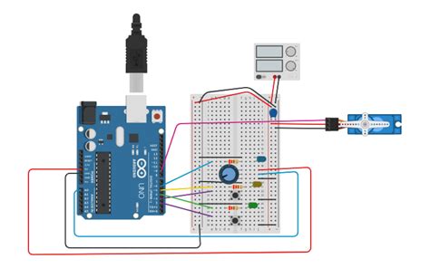Circuit Design Lab Thm Part J Servo Motor Tinkercad