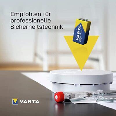 Varta 9v Batterie Block Für Rauchmelder U A 9 Volt Rauchwarnmelder
