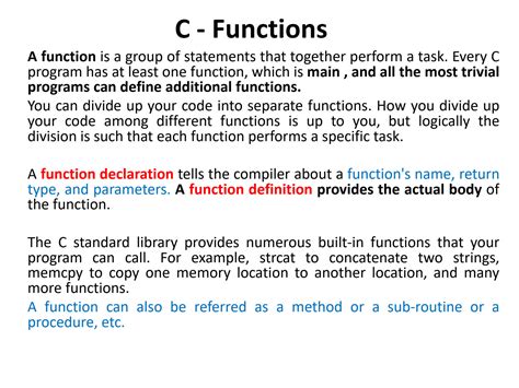 SOLUTION: Functions in c programming - Studypool