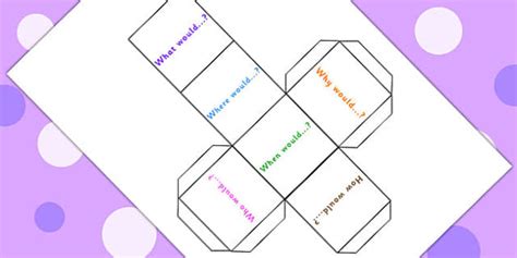 Probability Prompt Questions Dice Net Teacher Made