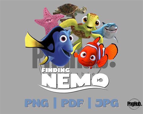 Finding Nemo Png Finding Nemo Png Clipart Finding Nemo Etsy Finding
