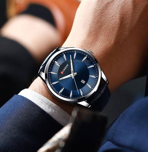 Curren Hq8365 луксозен мъжки кварцов часовник Curren Мъжки Ръчни часовници Севлиево Cu