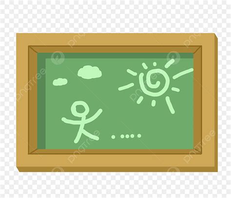 사무용품 녹색 칠판 일러스트 사무실 판 사무용품 녹색 드로잉 보드 Png 일러스트 및 Psd 이미지 무료 다운로드