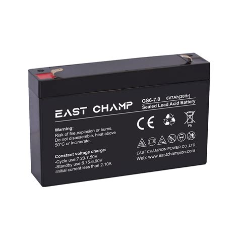 6v7ah Vrla Battery Lead Acid Ups Battery East Champ
