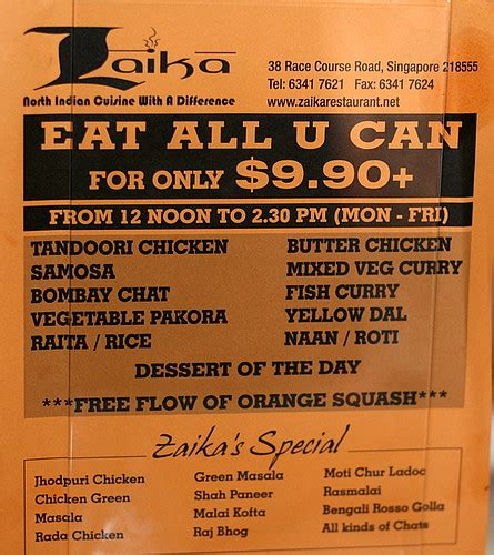 Zaika S 9 90 Weekday Lunch Buffet