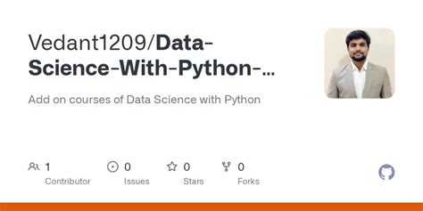 Github Vedant1209data Science With Python Sb74 Add On Courses Of