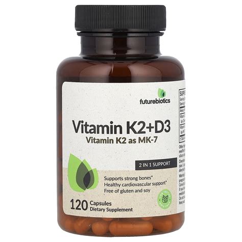 Futurebiotics Vitamin K2 D3 120 Capsules