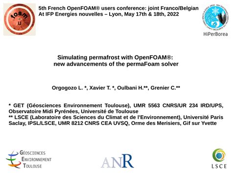 Pdf Simulating Permafrost With Openfoam® New Advancements Of The Permafoam Solver