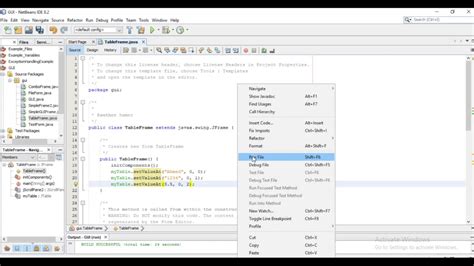 gui 6 jtable youtube