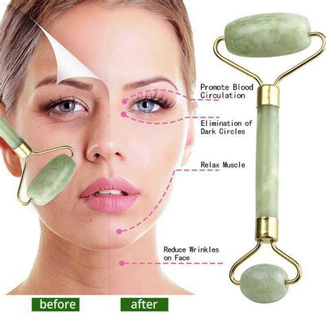 Jade Roller Facial Masseger Face Roller Cheek Straightener Facial
