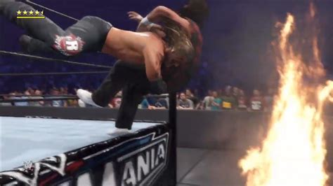 Wwe 2k22 Edge Vs Mick Foley Wrestlemania 22 Youtube