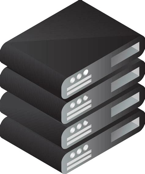 Shiny Grey Mini Server 24502823 Vector Art At Vecteezy